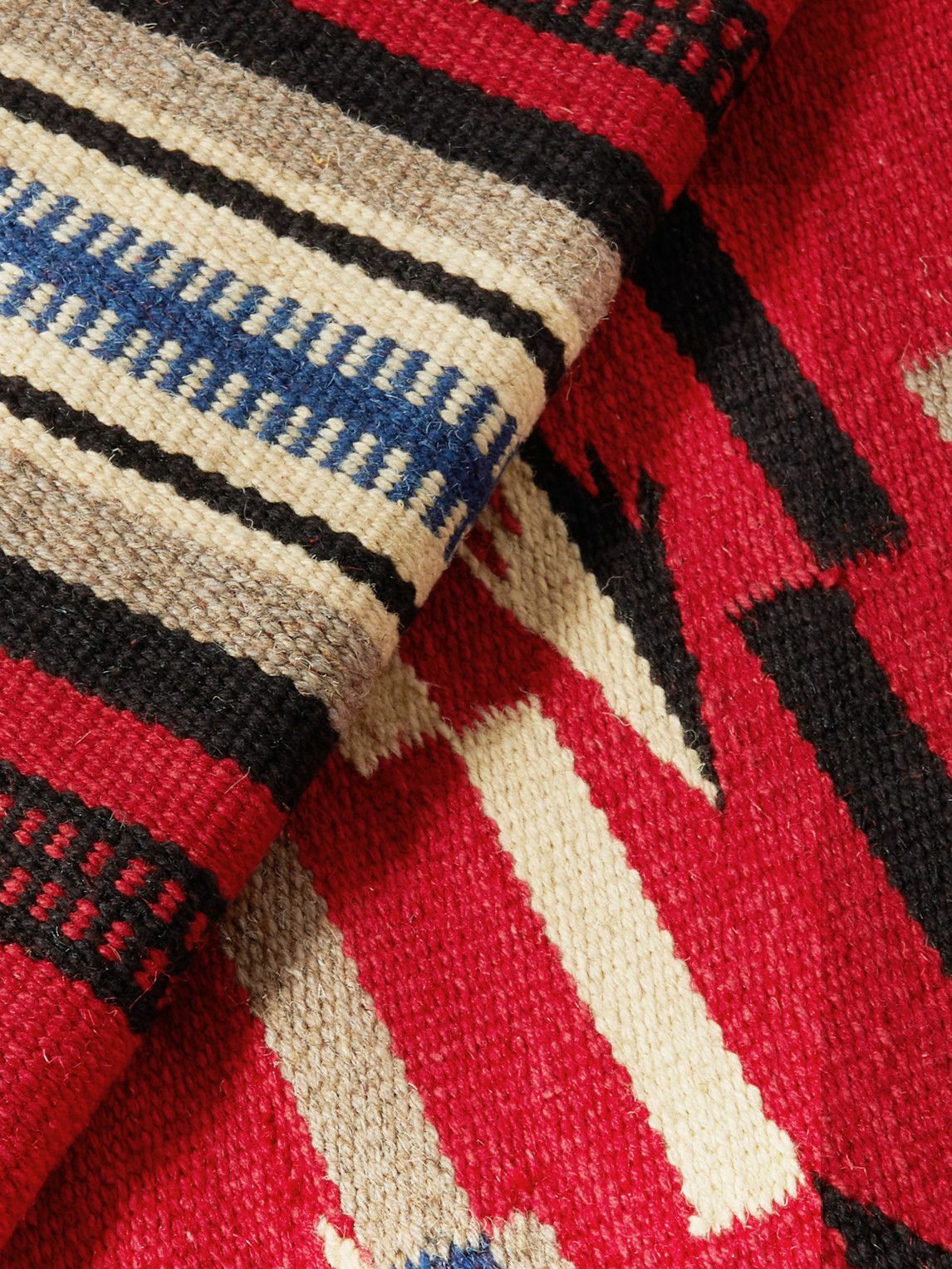 RRL - Fringed Woven Cotton Rug RRL