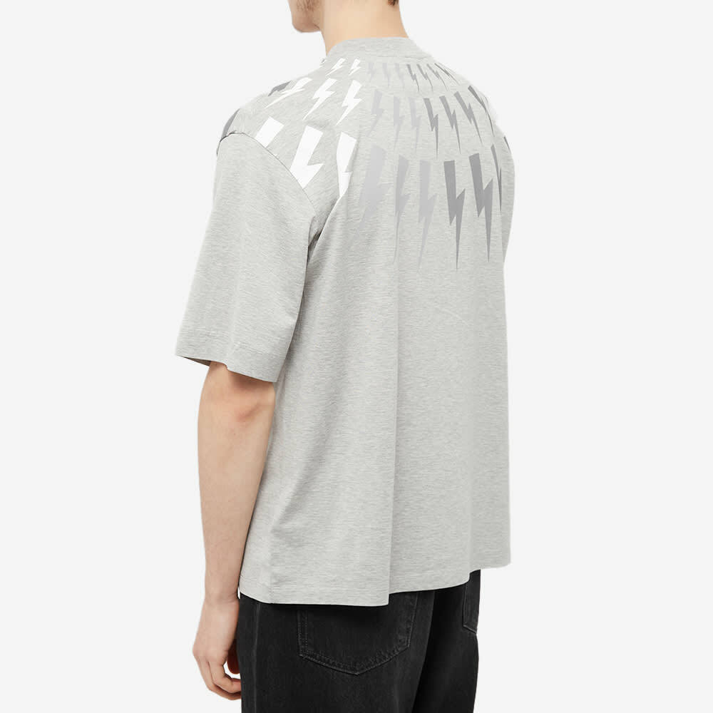 Neil Barrett Men's Oversized Ombre Fairisle Thunderbolt T-Shirt in ...