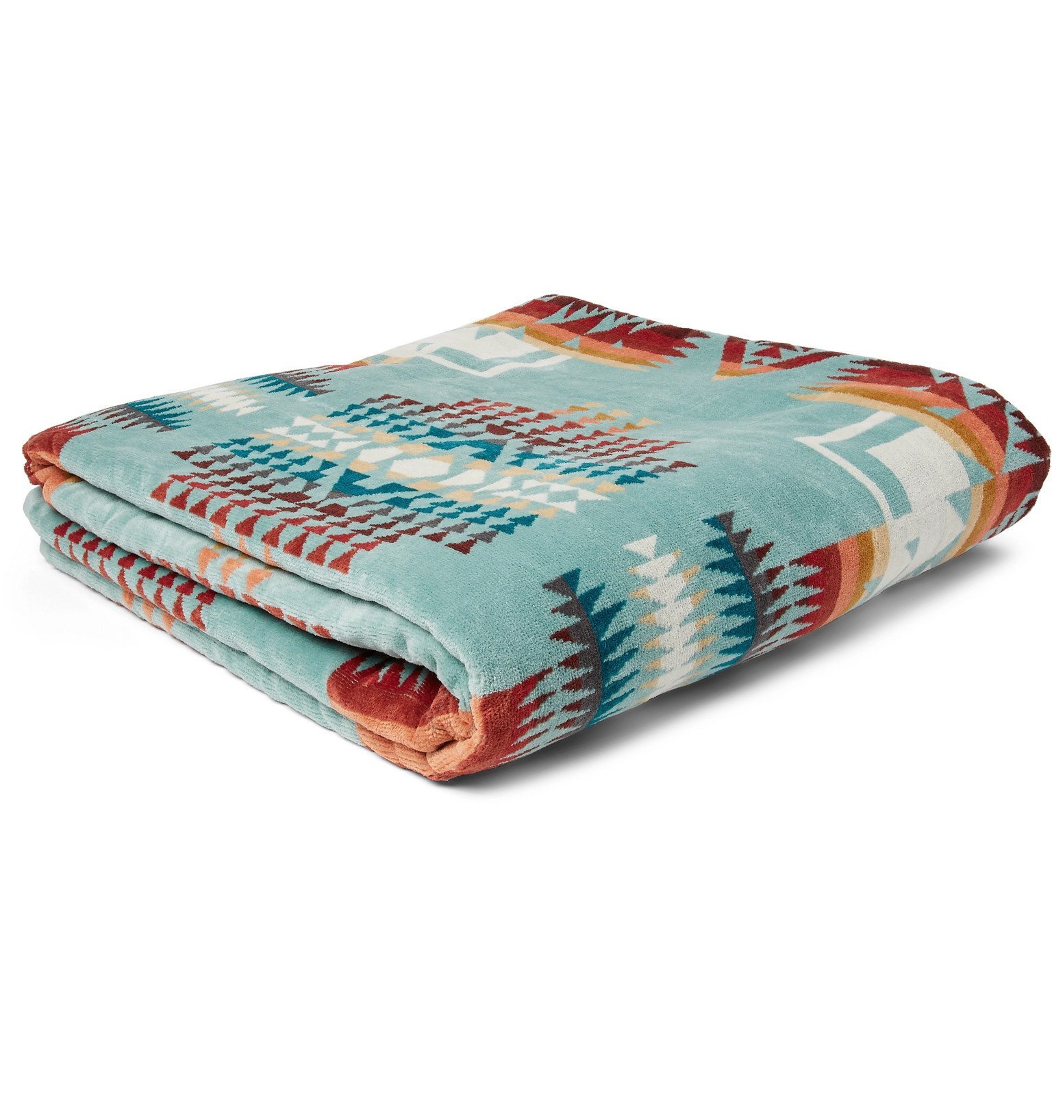 Pendleton - Cotton-Terry Jacquard Blanket - Blue Pendleton