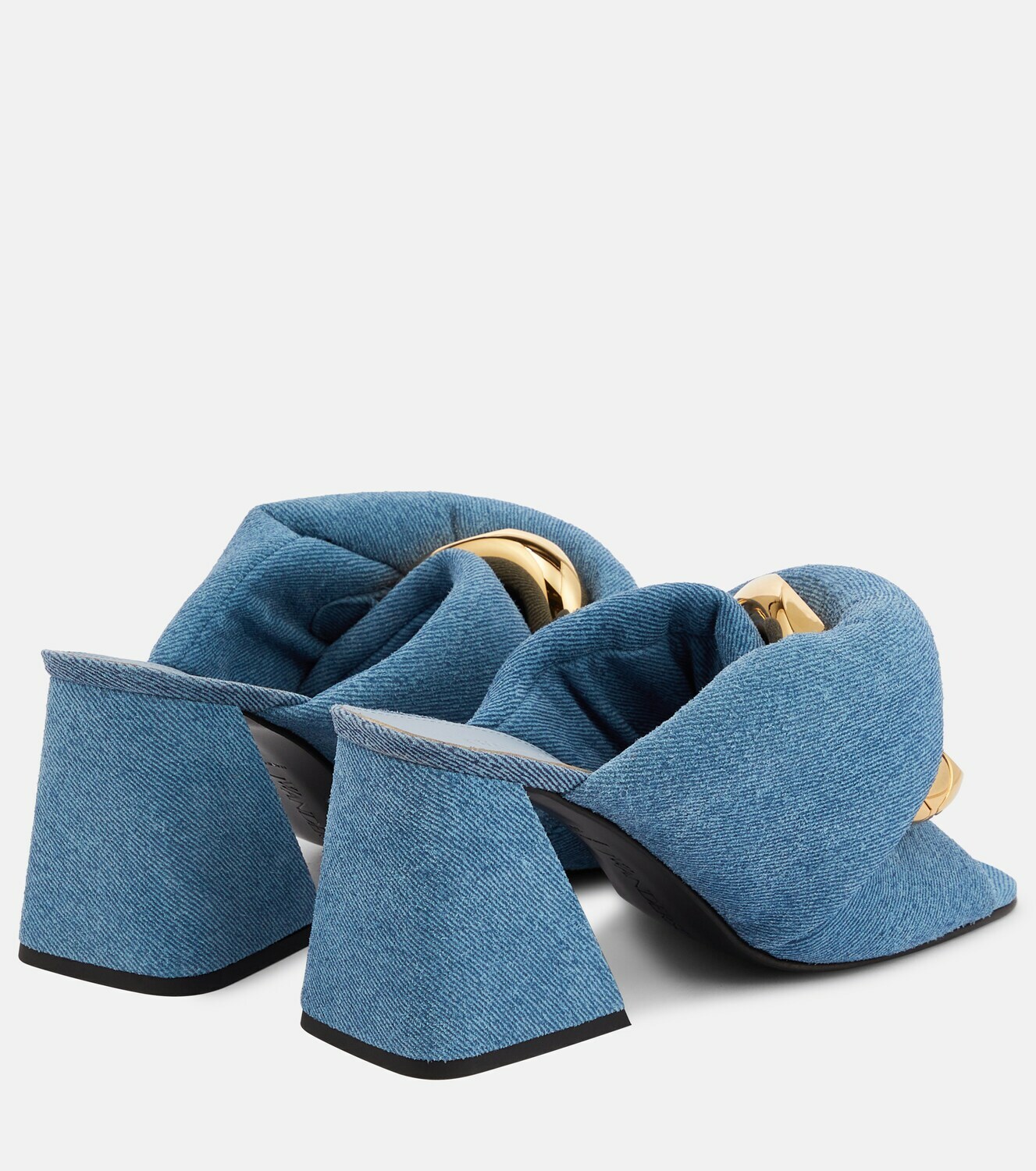 JW Anderson - Chain and twist denim mules JW Anderson