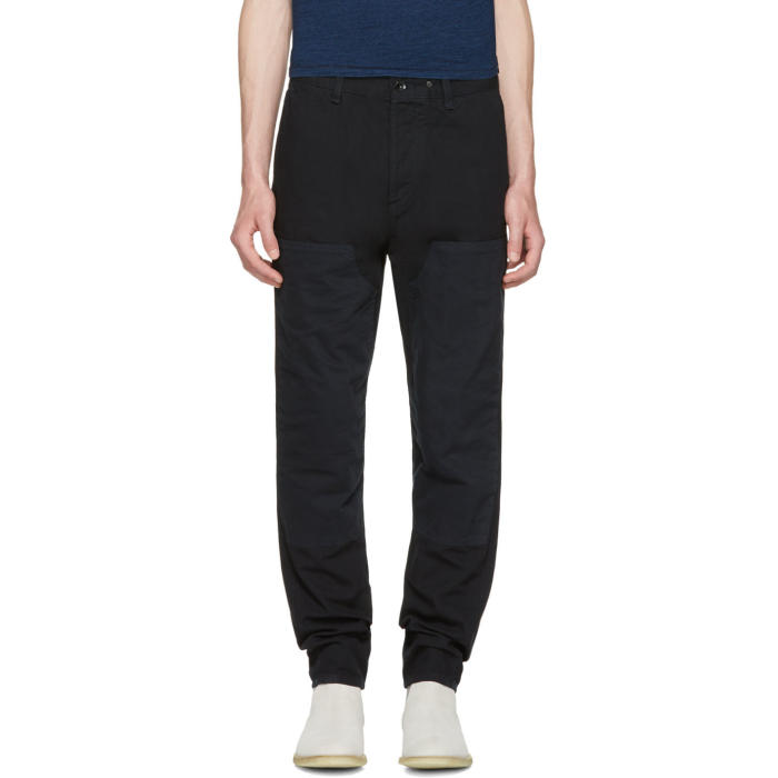 Rag and Bone Black Engineered Workwear Chinos Rag and Bone
