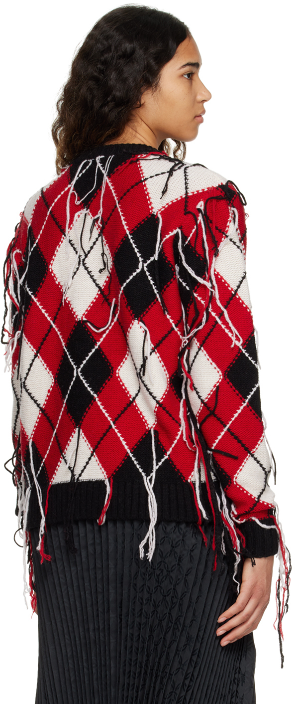 Charles Jeffrey Loverboy Red Guddle Cardigan Charles Jeffrey Loverboy