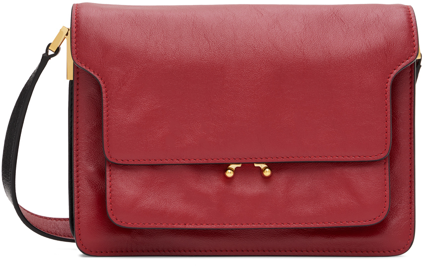 Marni Red & Black Medium Soft Trunk Bag Marni
