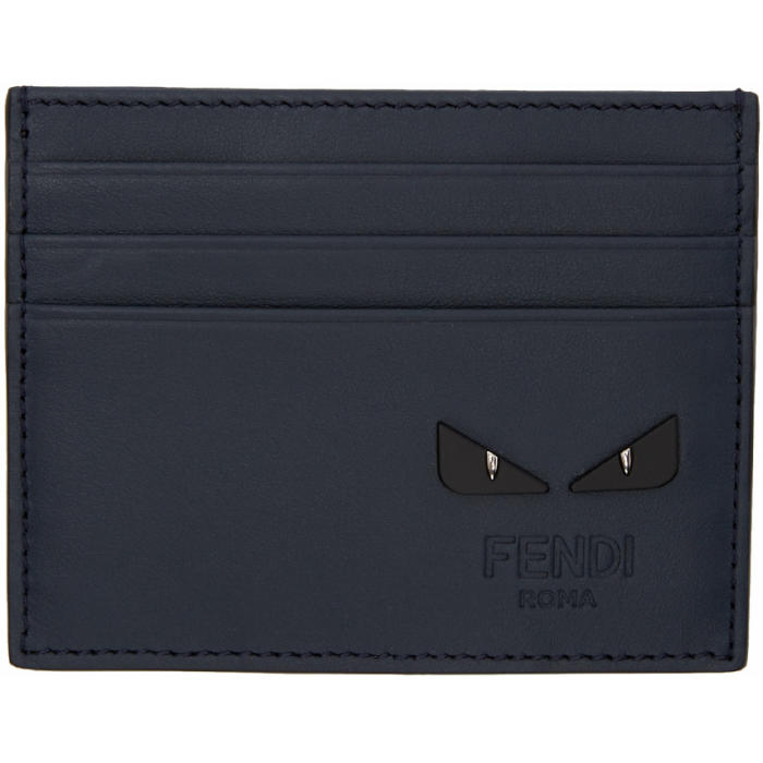 Fendi Blue Bag Bugs Card Holder Fendi