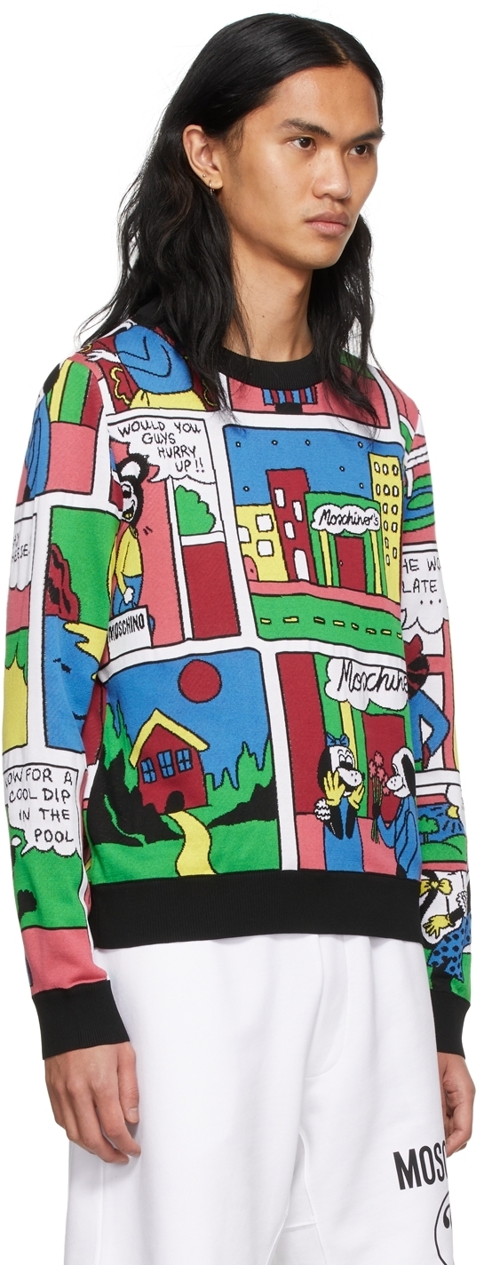 Moschino Multicolor Comics Sweater Moschino