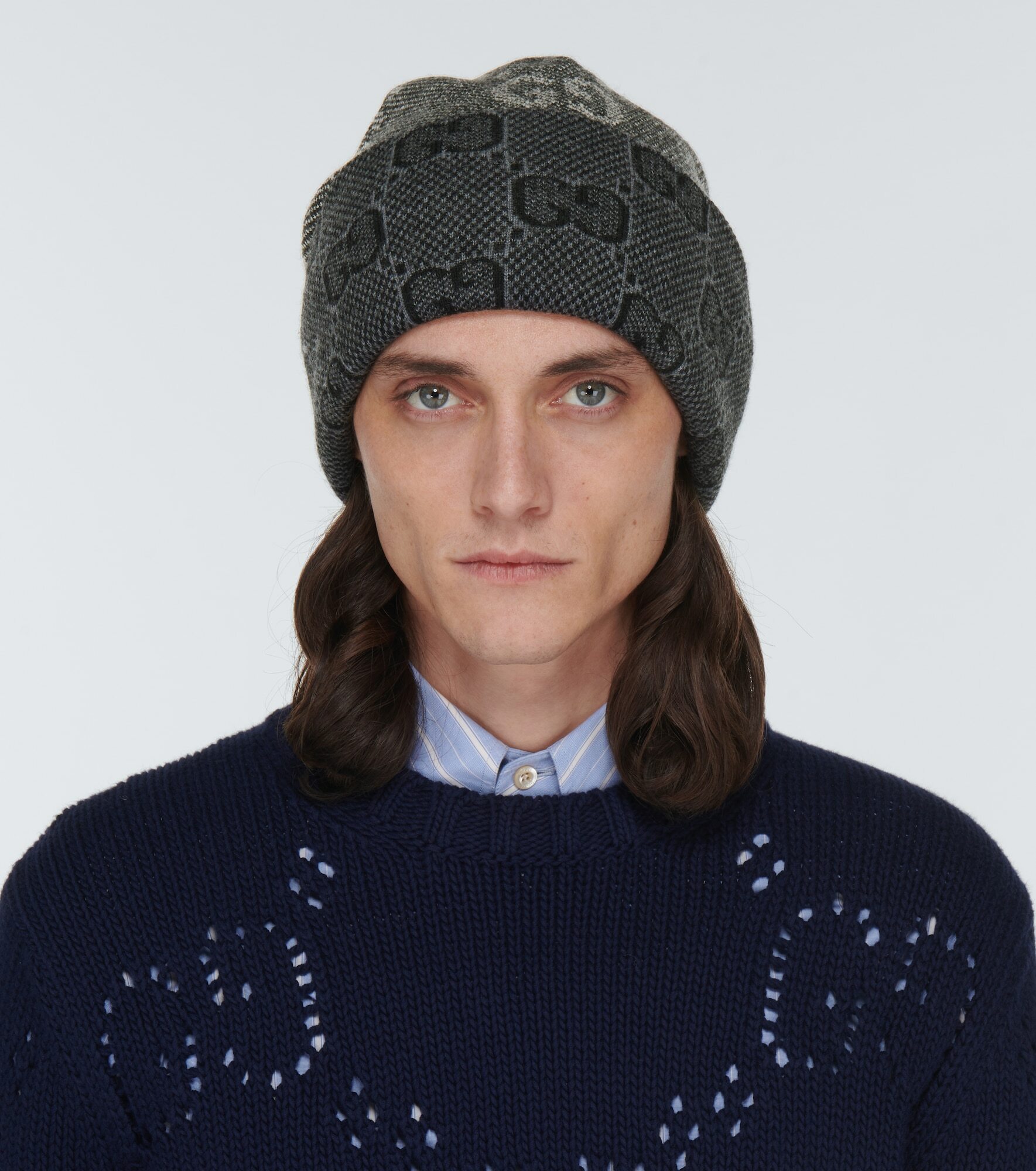 Gucci - GG jacquard wool beanie Gucci