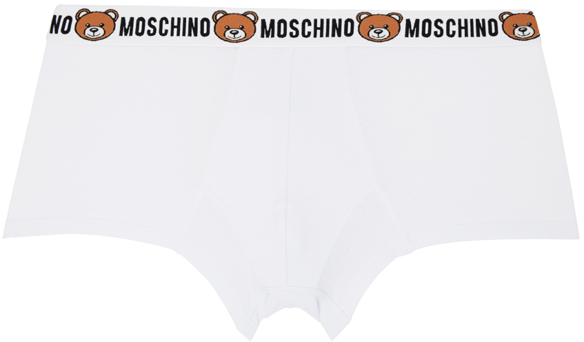Moschino Two-Pack White Underbear Boxers Moschino
