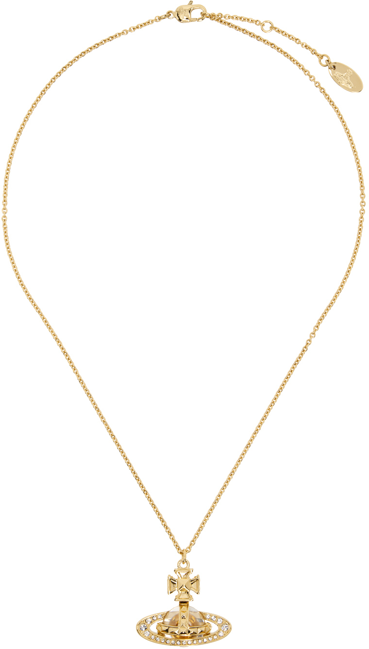 Vivienne Westwood Gold Pina Bas Relief Pendant Necklace Vivienne Westwood