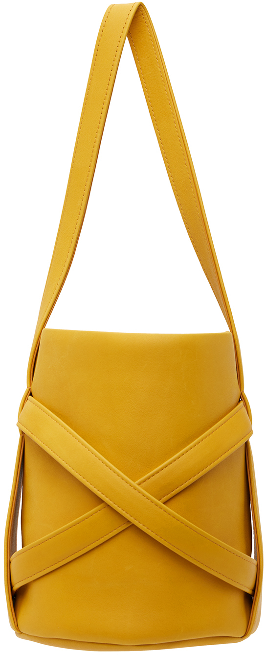 The Row Yellow Mini Leo Bucket Bag The Row