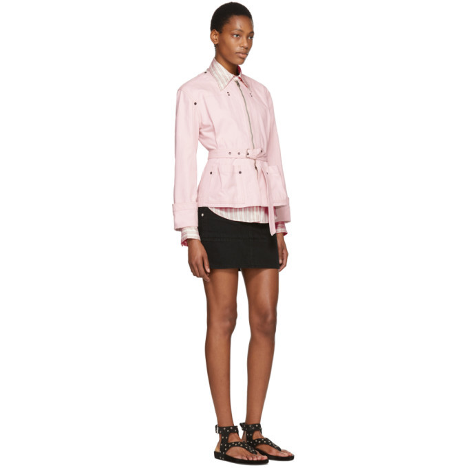 Isabel Marant Pink Nadia Chic Denim Jacket Isabel Marant