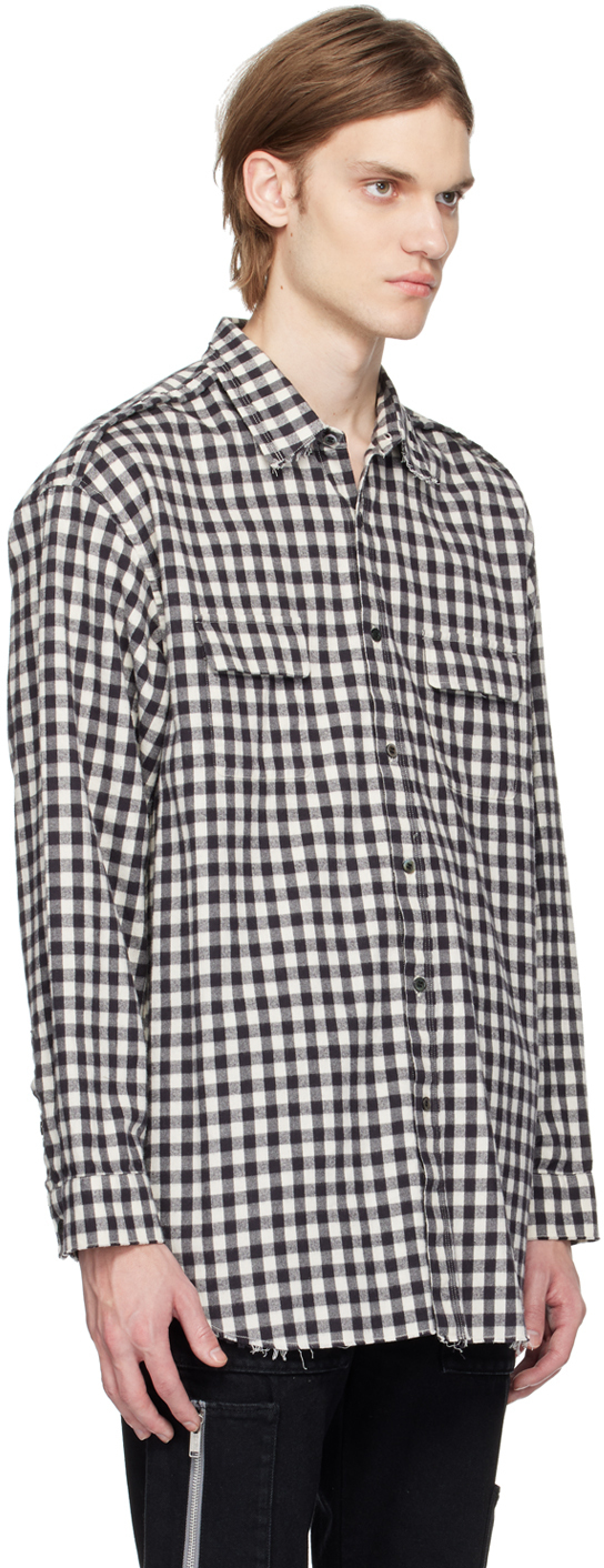 Undercoverism Black & White Check Shirt Undercoverism