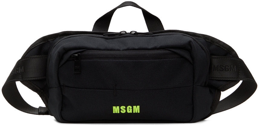 MSGM Black Logo Belt Bag MSGM