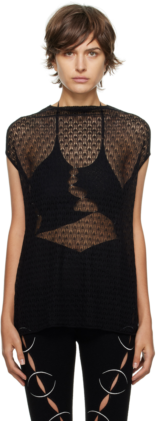 Rui Black Sheer T-Shirt Rui