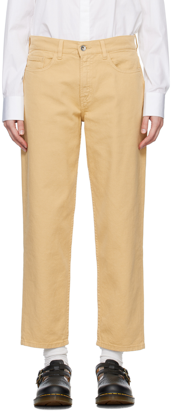 YMC Beige Tearaway Jeans YMC