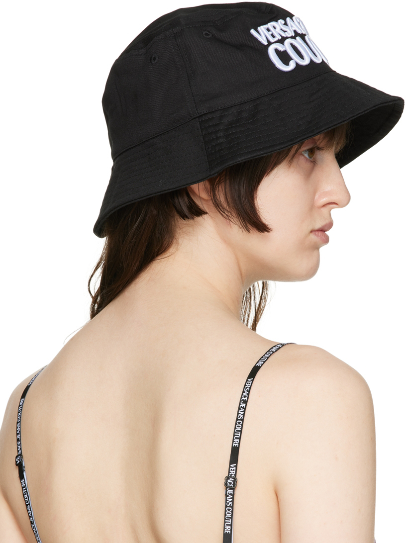 Versace Jeans Couture Black VJC Bucket Hat Versace
