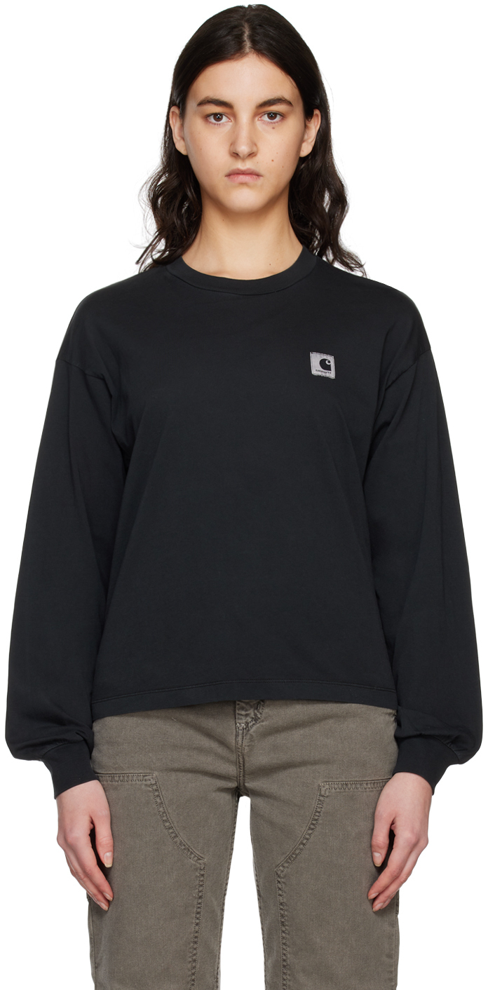 Carhartt Work In Progress Black Nelson Long Sleeve T-Shirt Carhartt WIP
