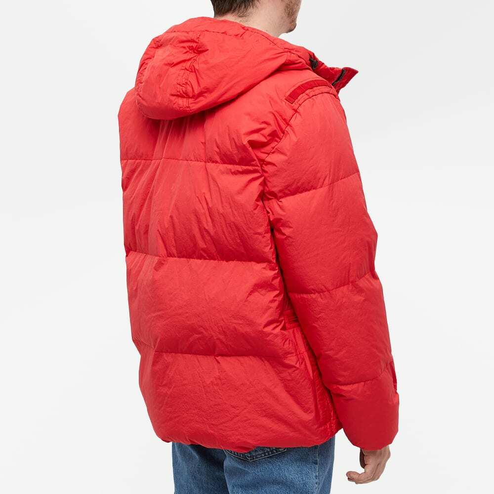 Stone Island Men's Crinkle Reps Down Jacket in Red Stone Island