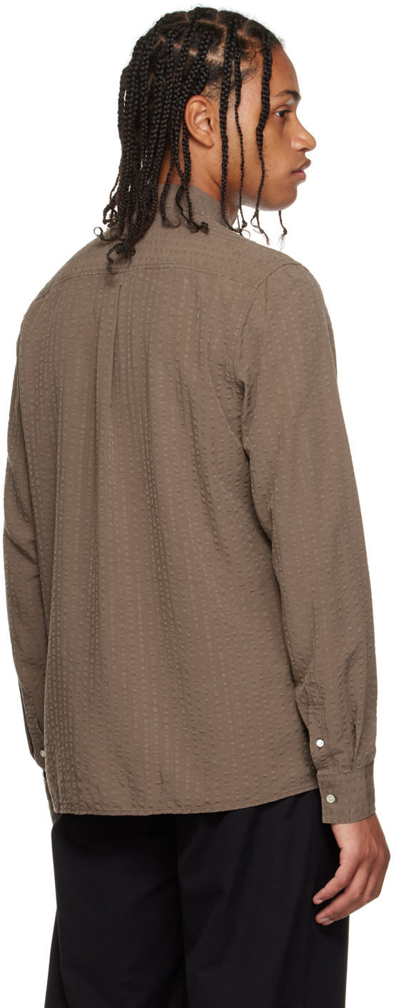 Another Aspect Brown Button-Up Shirt ANOTHER ASPECT