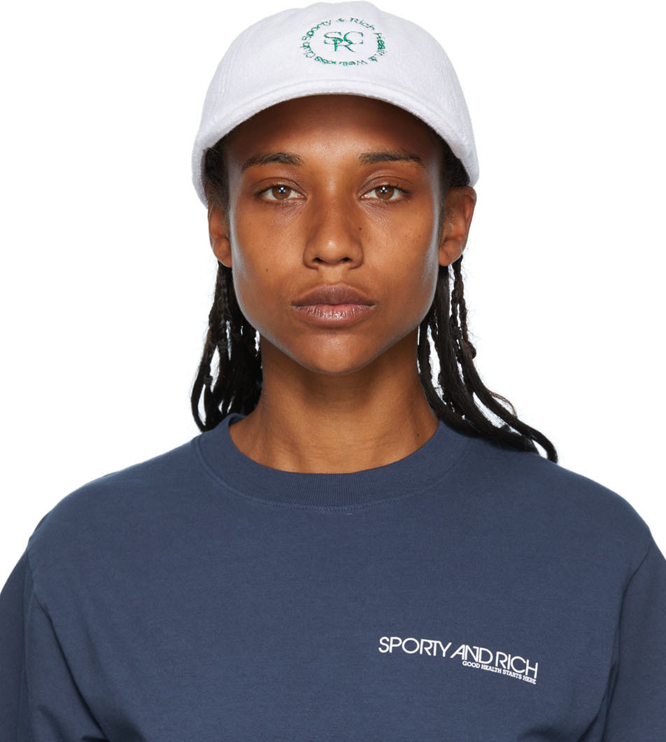 Sporty & Rich White SPRHWC Sponge Cap Sporty & Rich