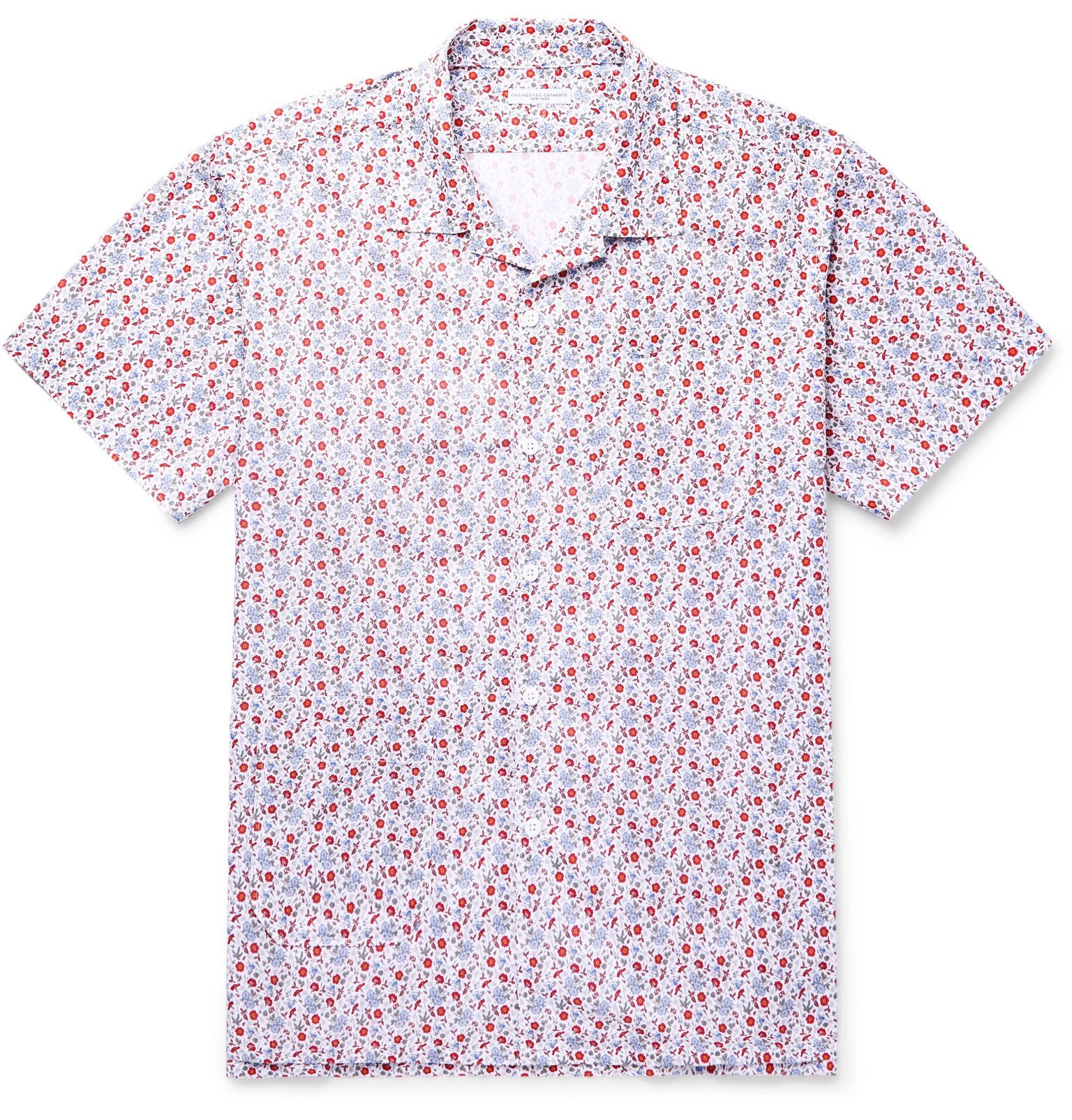 Engineered Garments - Camp-Collar Floral-Print Cotton Shirt - White ...