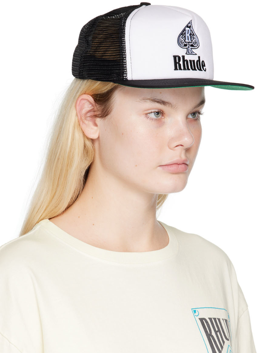 Rhude Black & White Spade Cap Rhude
