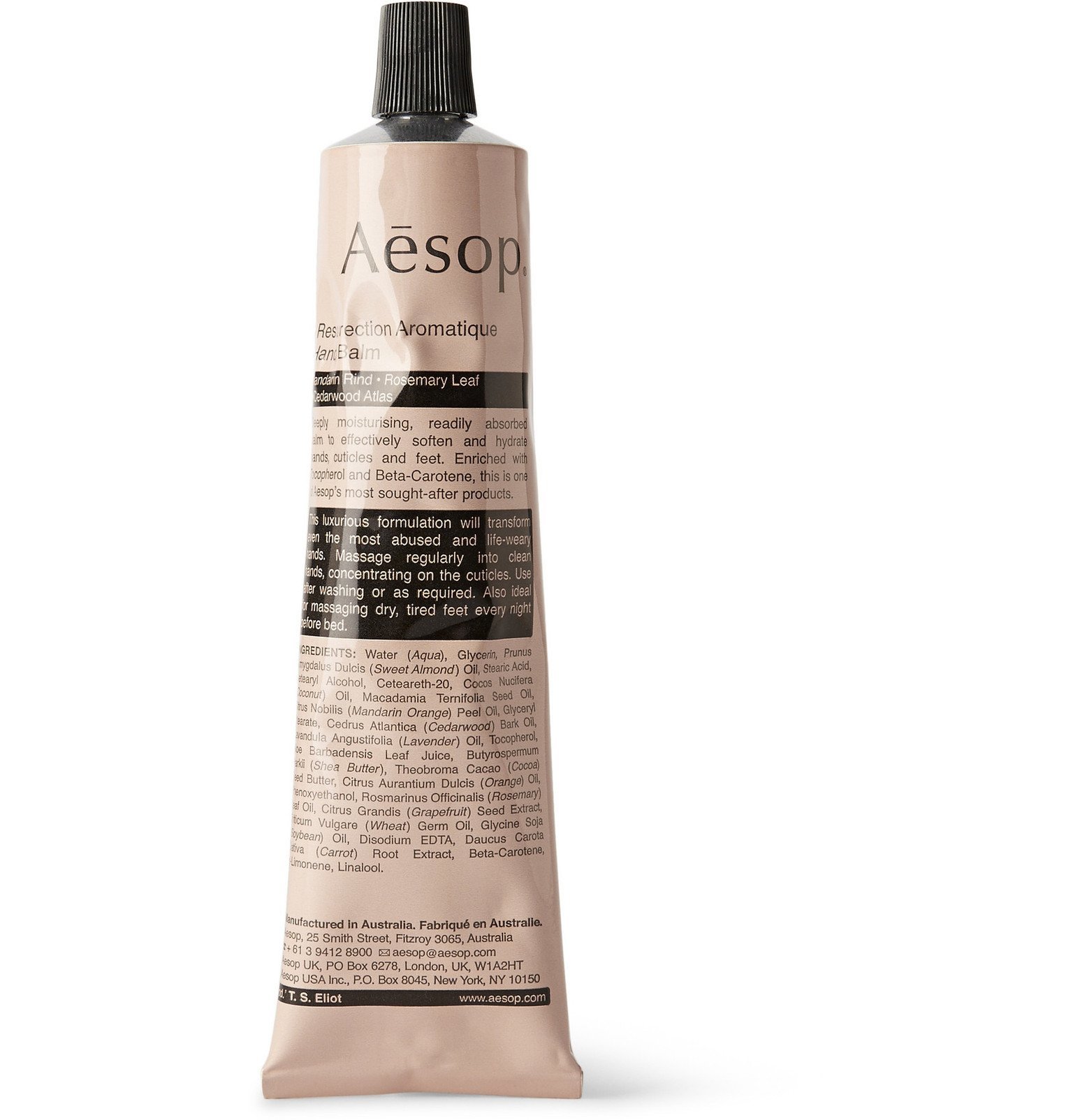 Aesop - Resurrection Aromatique Hand Balm, 75ml - Colorless Aesop