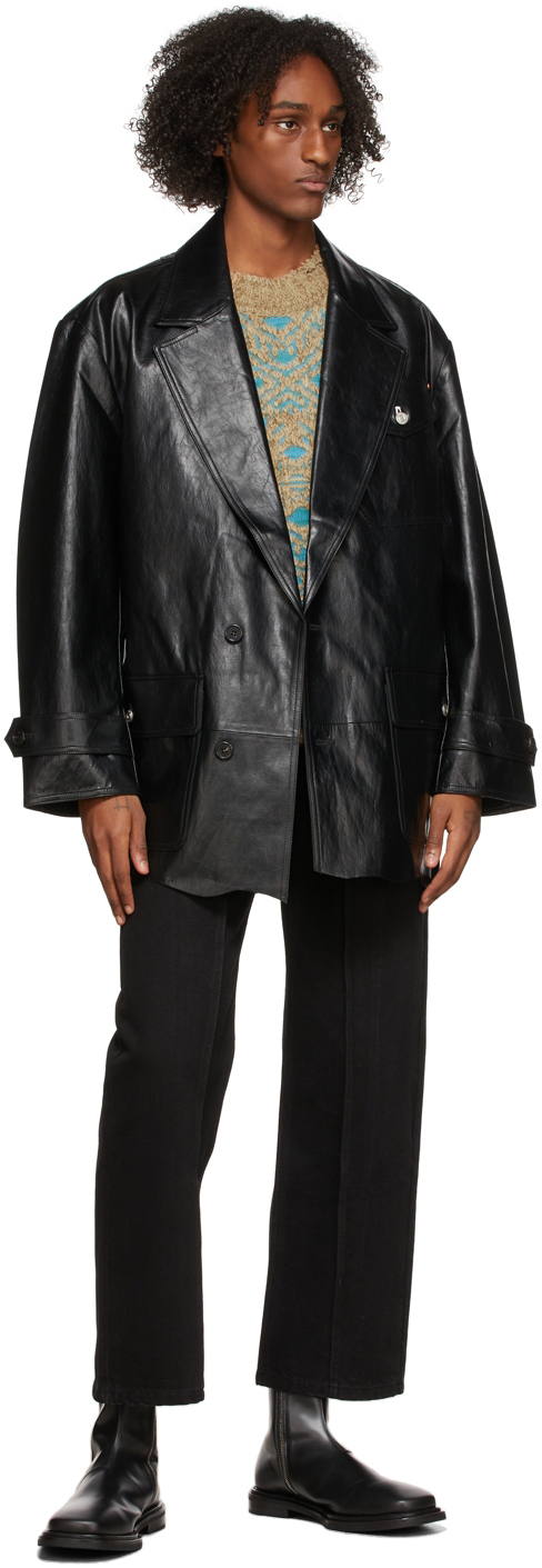 Andersson Bell Beige & Blue Heavy Jacquard Vest Andersson Bell