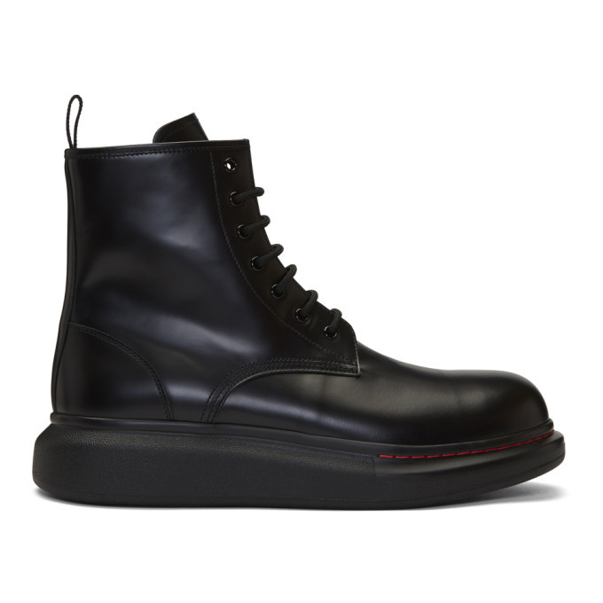 Alexander McQueen Black Hybrid Boots Alexander McQueen
