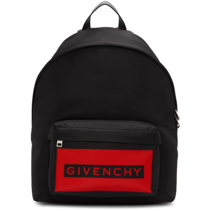 Givenchy Red and Black Urban Ice Cooler Backpack Givenchy