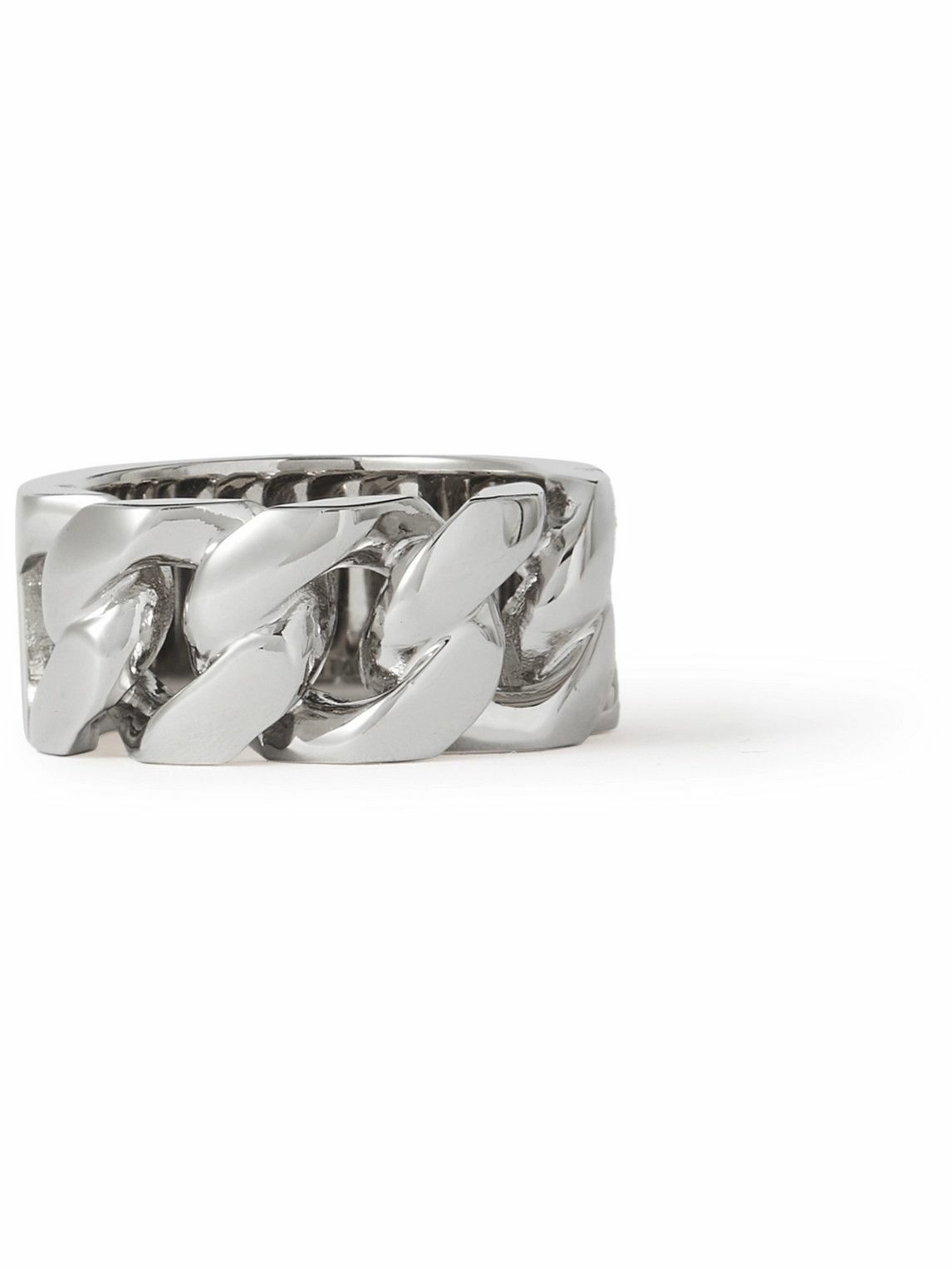 Alexander McQueen - Silver-Tone Chain Ring - Silver Alexander McQueen