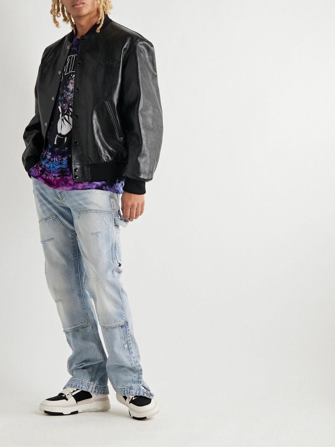 AMIRI - MA-1 Leather, Suede and Mesh Sneakers - White Amiri