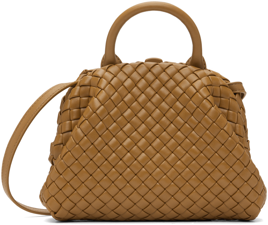 Bottega Veneta Tan Mini Top Handle Bag Bottega Veneta
