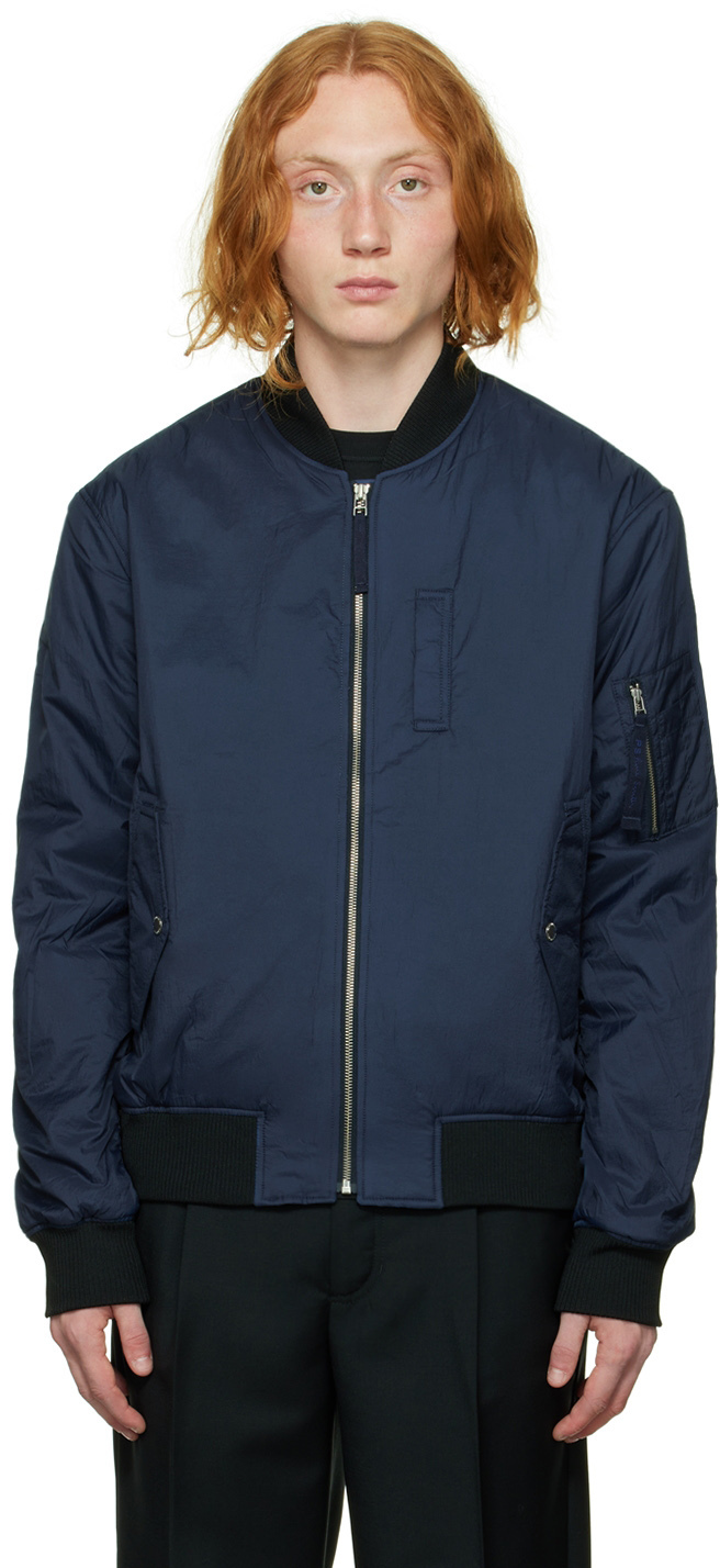 PS by Paul Smith Navy Padded Bomber Jacket PS by Paul Smith