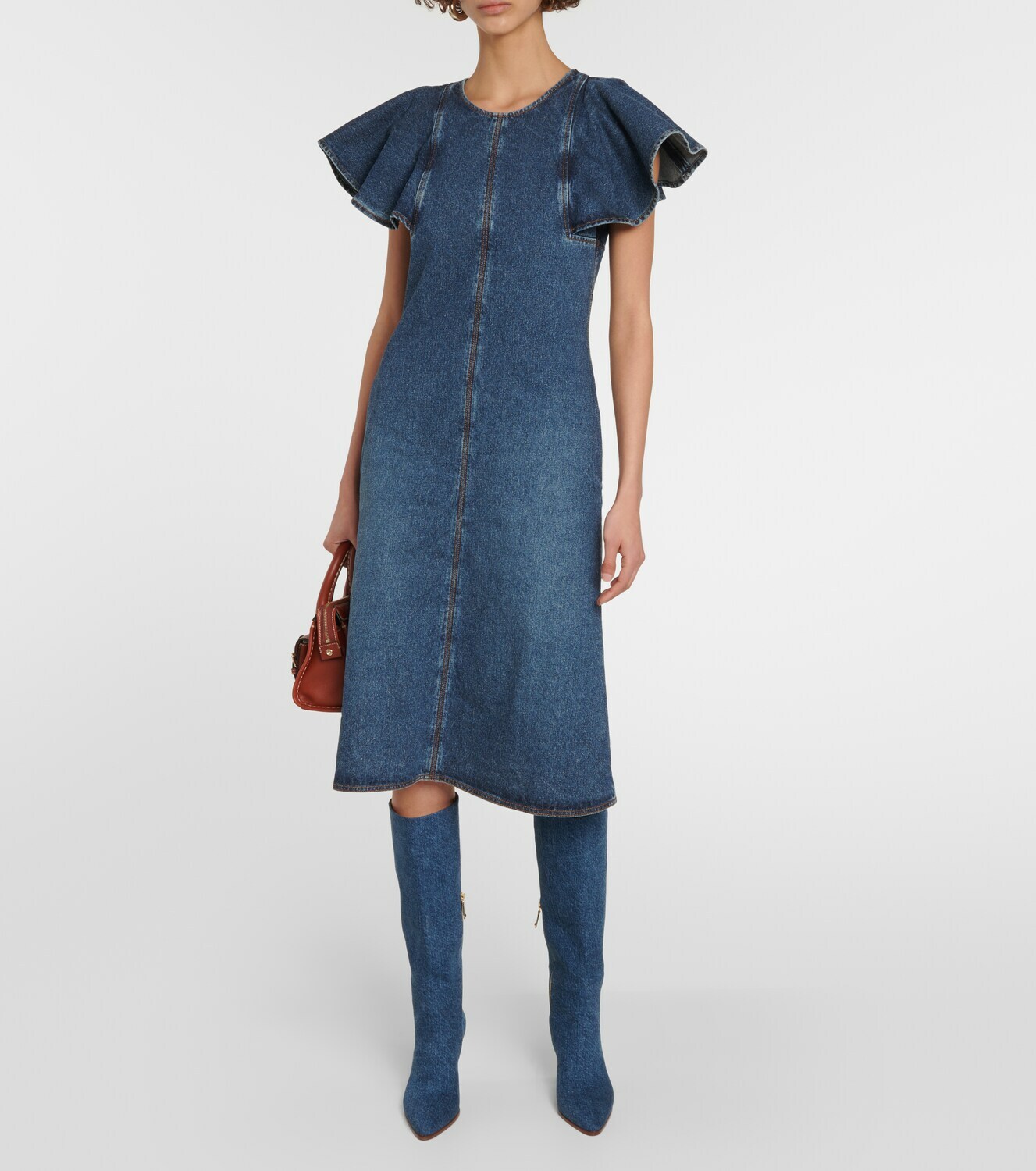 Chloe - Denim midi dress Chloe