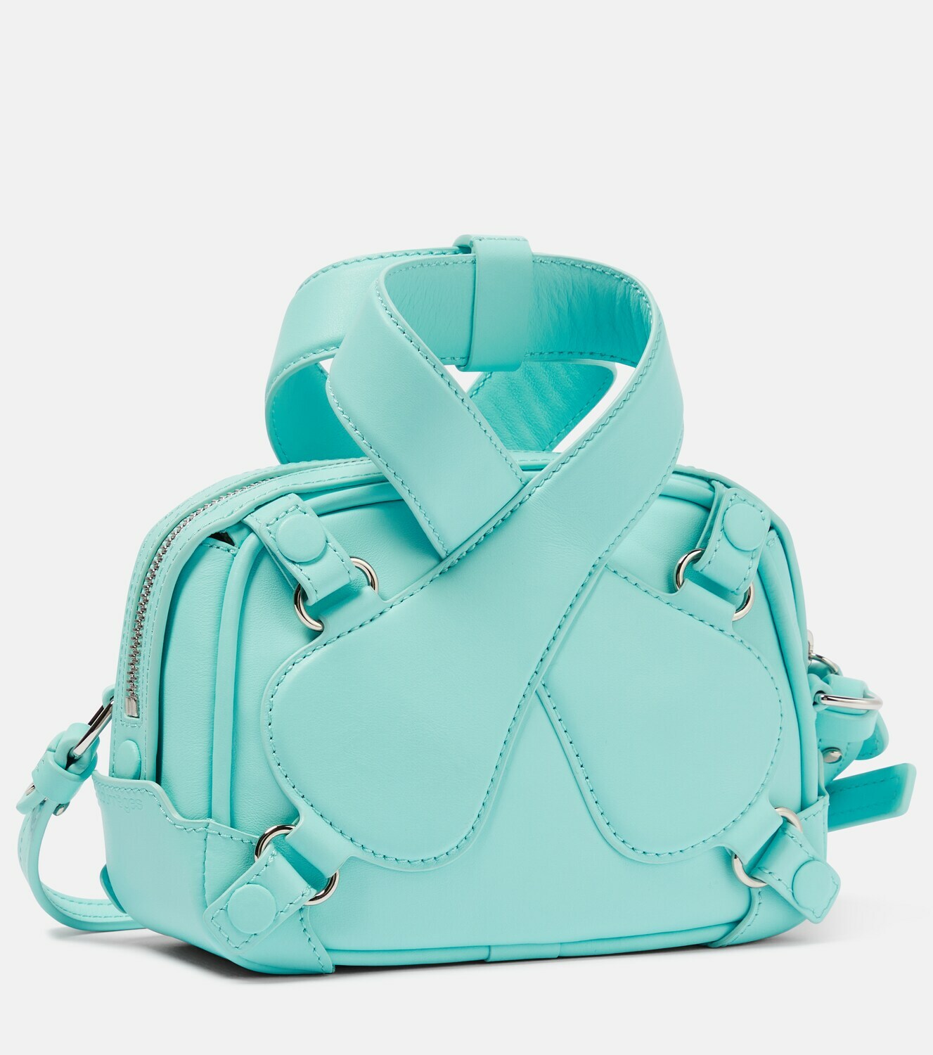 Courreges - Loop baguette leather tote bag Courreges