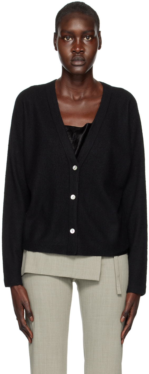 Vince Black Buttoned Cardigan Vince