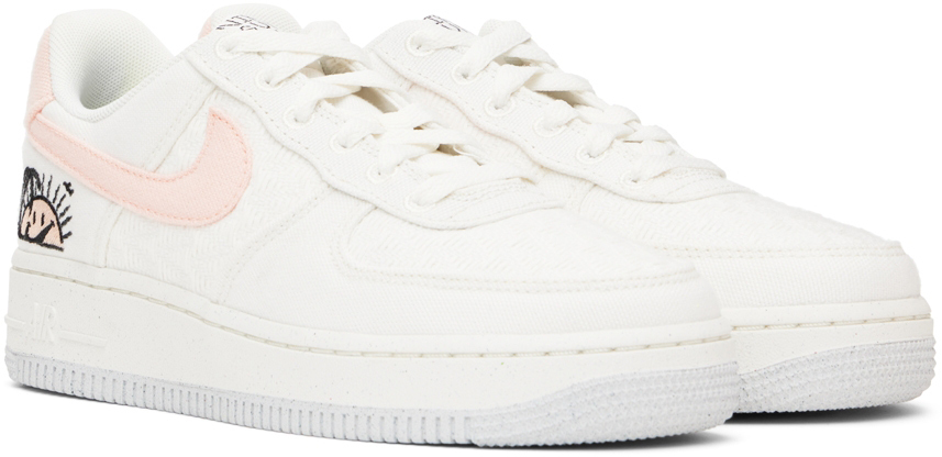Nike Off-White & Pink Sun Club Air Force 1 Sneakers Nike