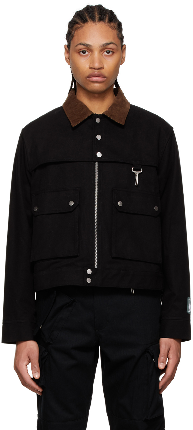 Reese Cooper Black Cotton Jacket Reese Cooper