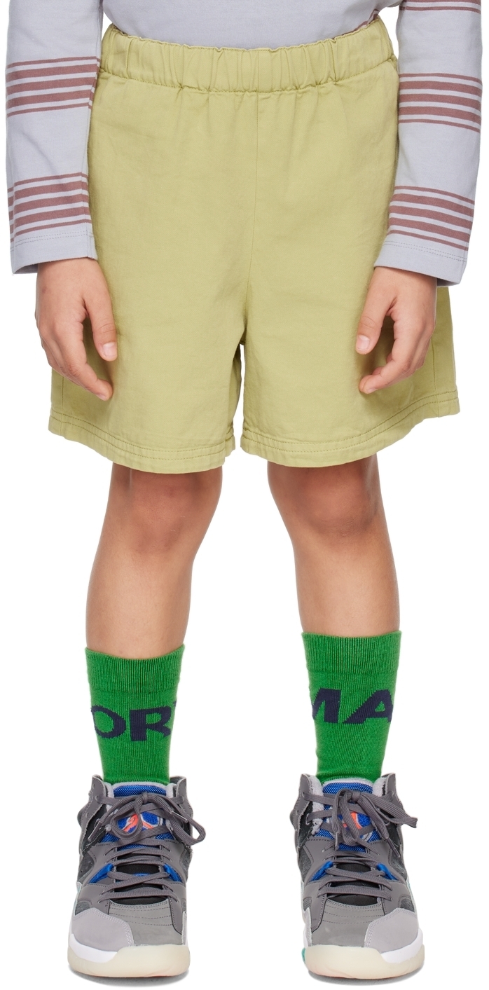 Main Story Kids Green Loose Shorts