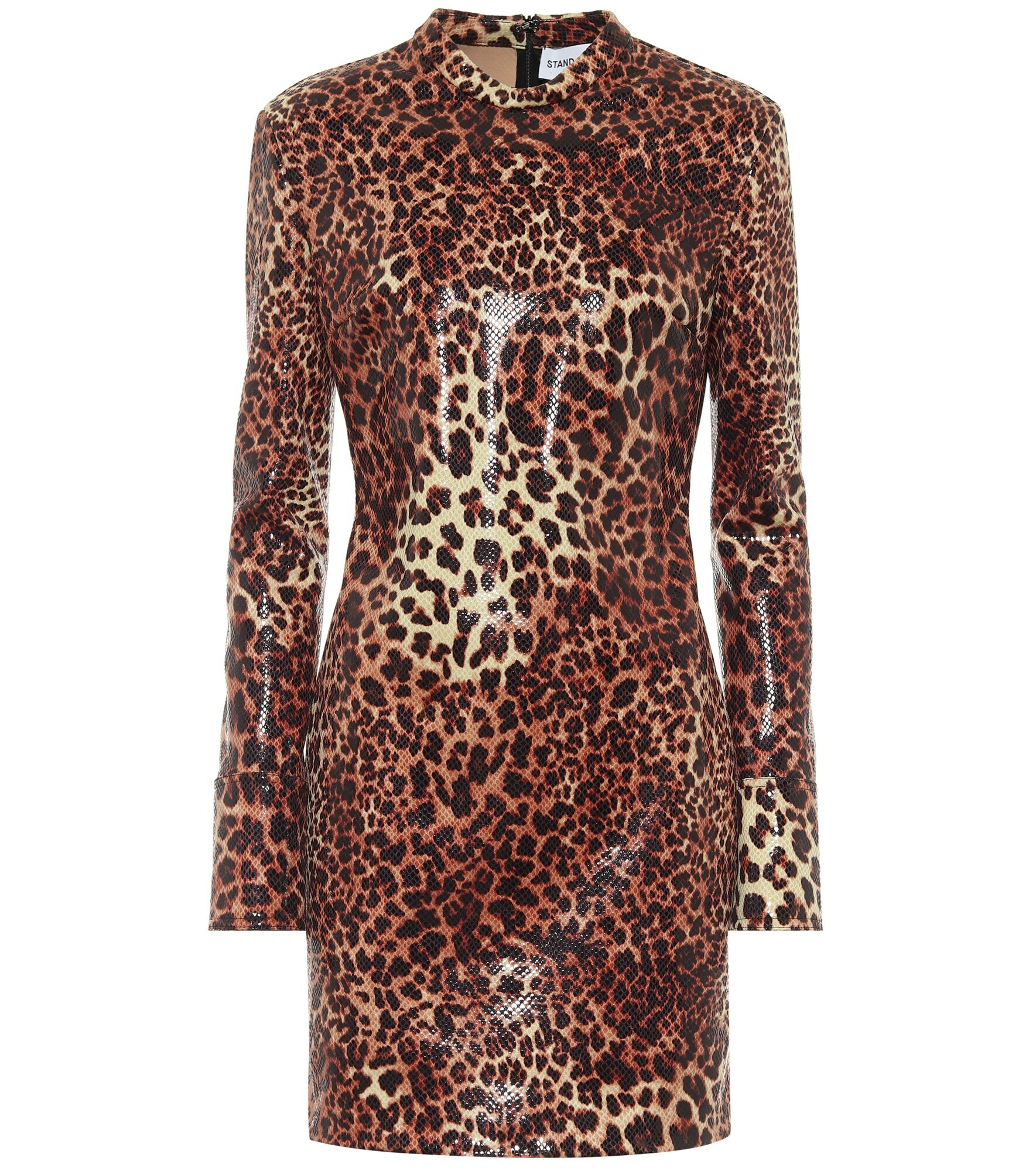 Stand Studio - Juno leopard-print faux leather minidress Stand Studio
