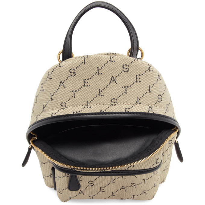 Stella McCartney Beige Mini Monogram Backpack Stella McCartney