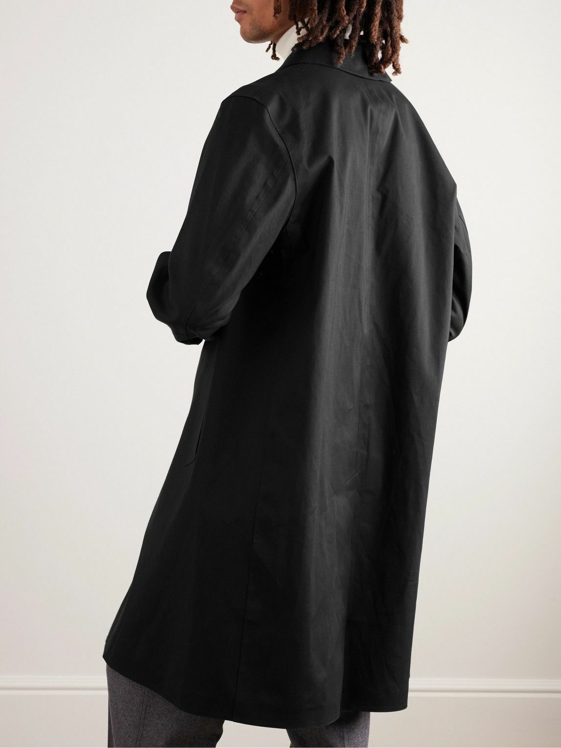 Mackintosh - Oxford Bonded Cotton Trench Coat - Black Mackintosh