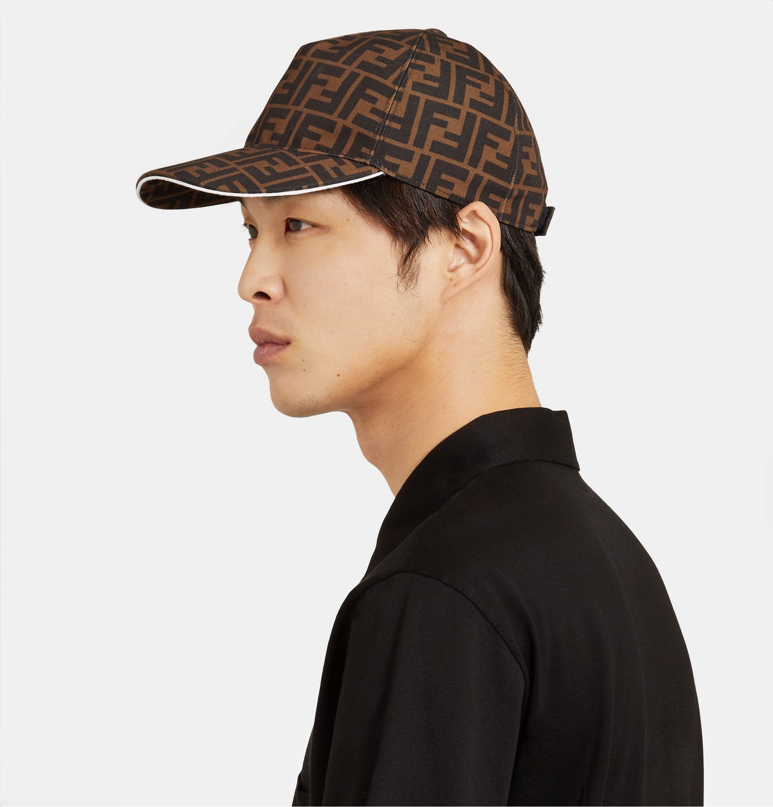 Fendi - Logo-Jacquard Coated-Canvas Baseball Cap - Brown Fendi