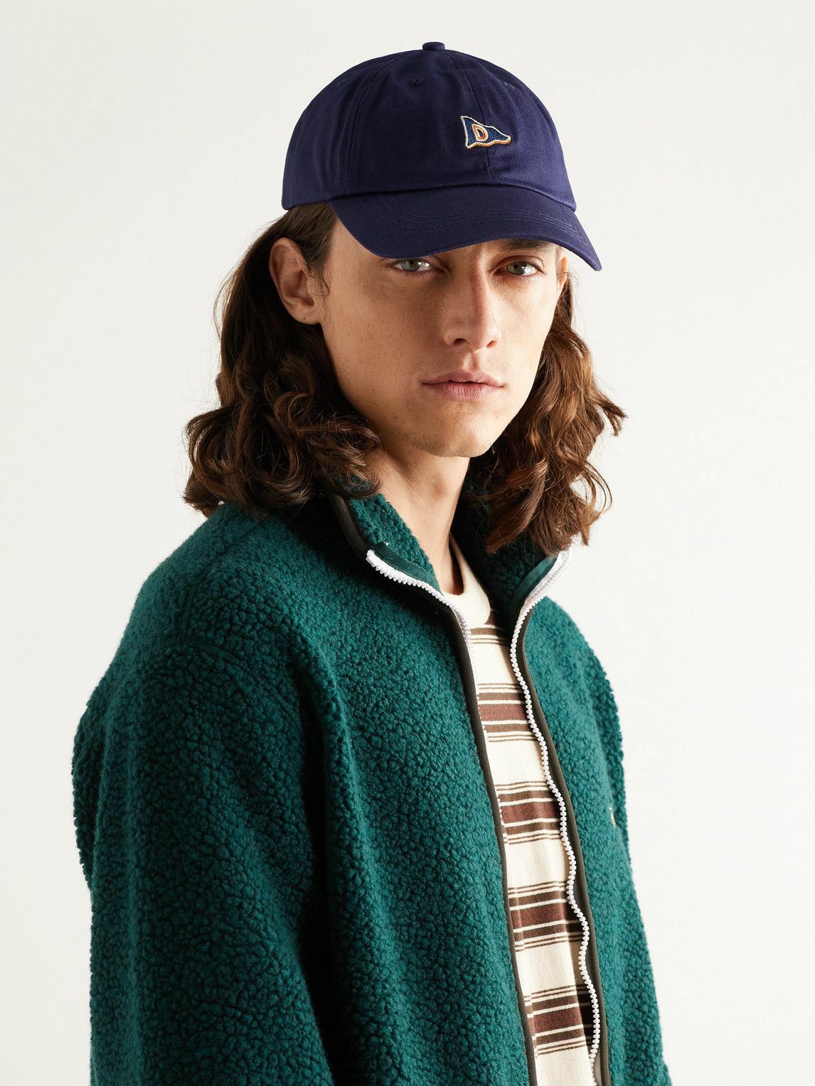 Drake's - Logo-Embroidered Cotton-Twill Baseball Cap Drake's