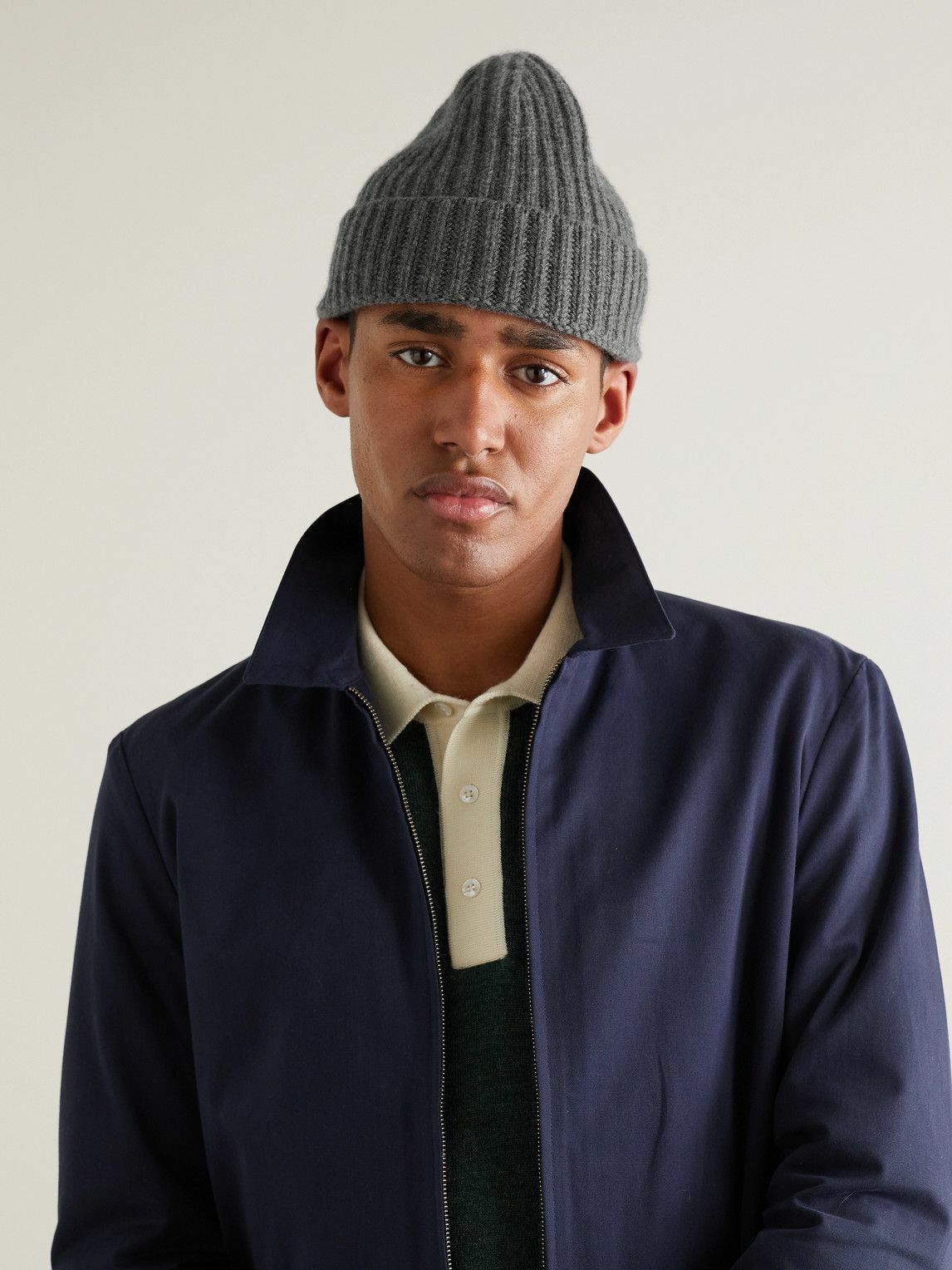 Drake's - Ribbed Cashmere Beanie Drake's