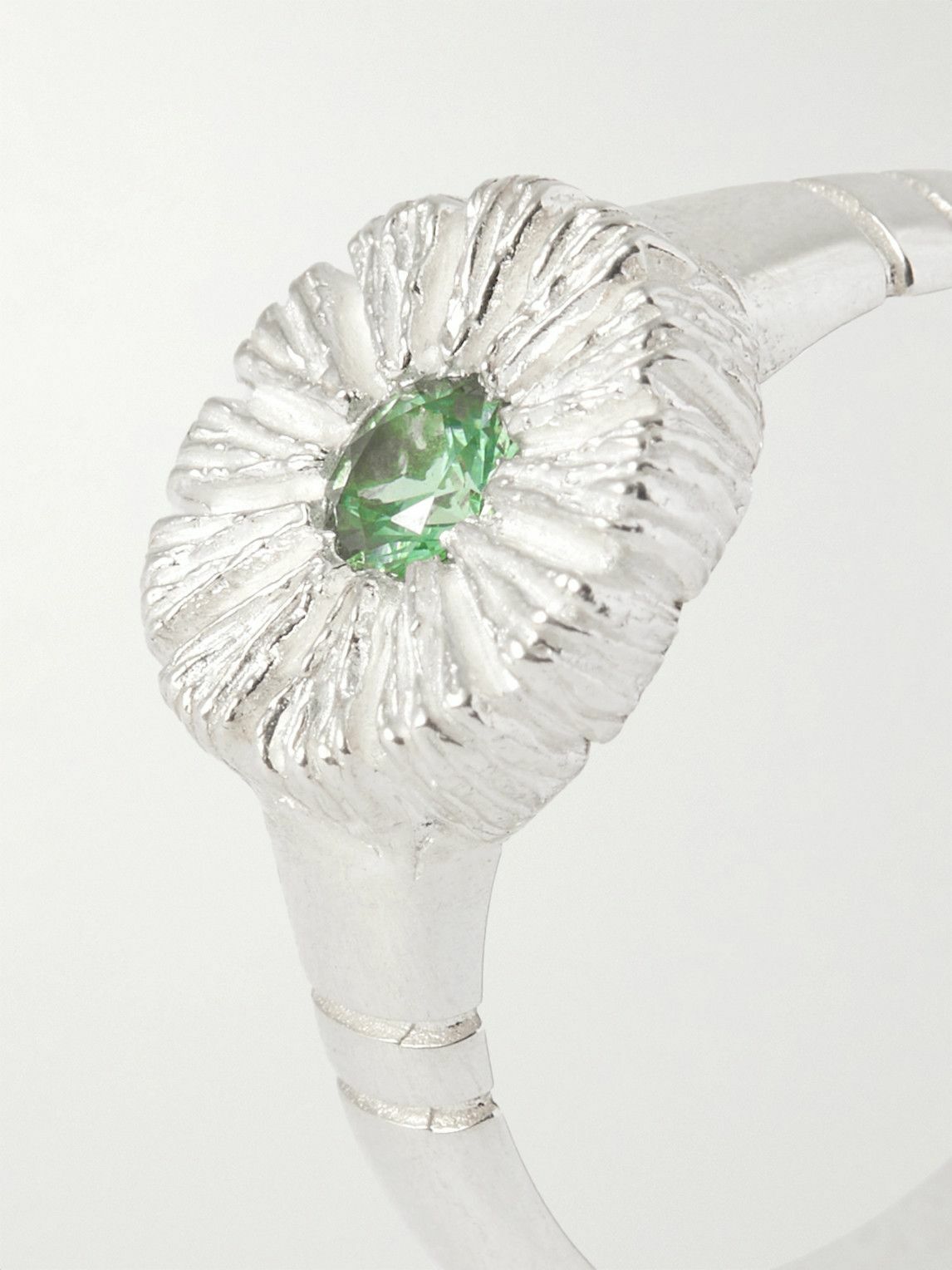 Bleue Burnham - Flower Press Sterling Silver Sapphire Ring - Silver ...