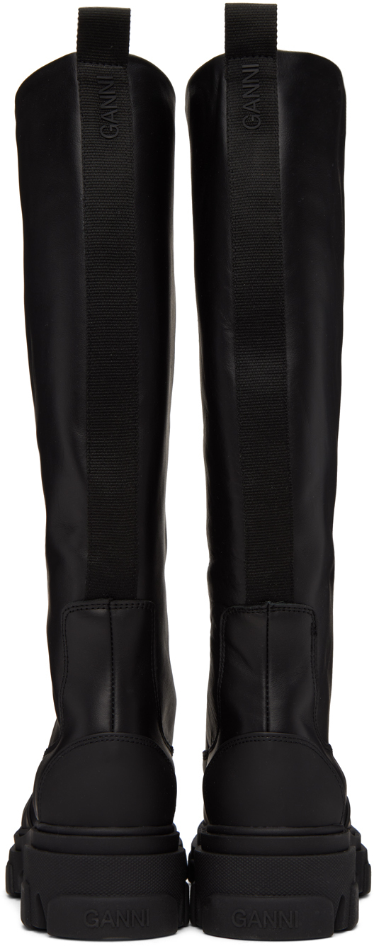 GANNI Black Cleated Boots GANNI