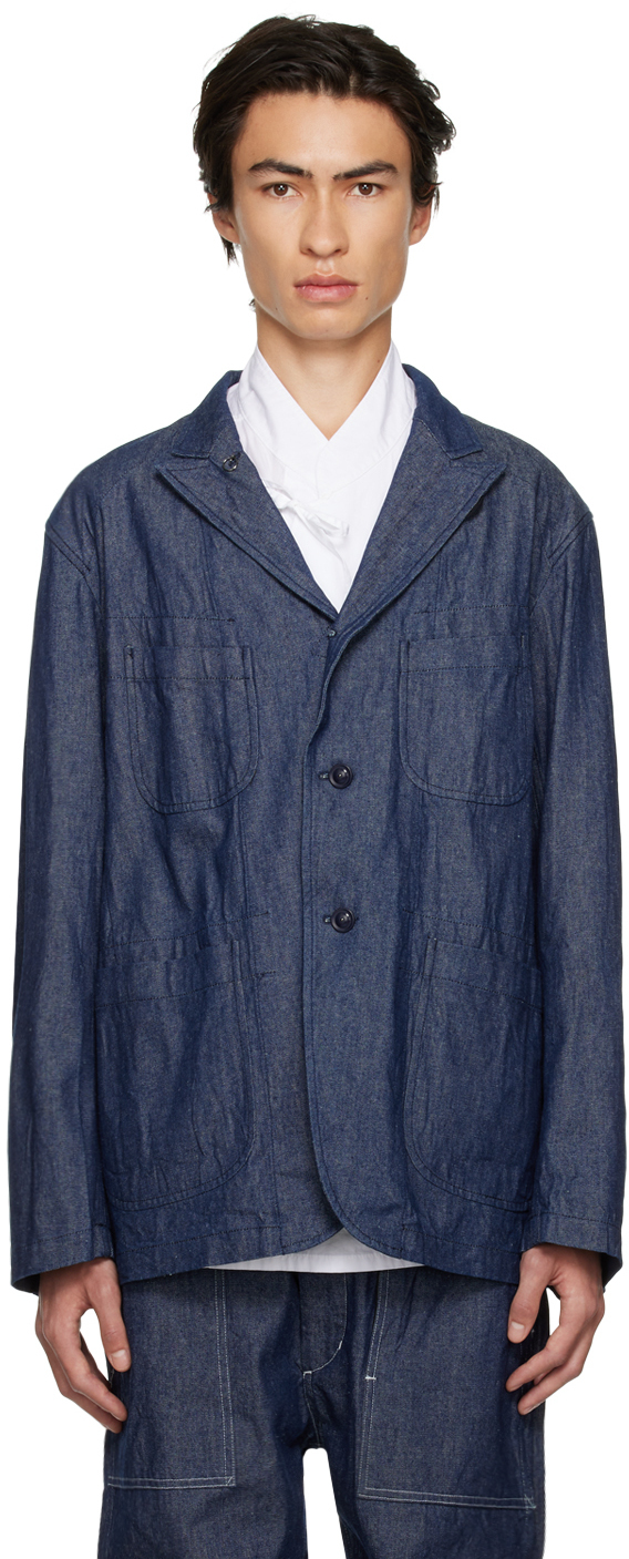 Engineered Garments Navy Bedford Denim Jacket Engineered Garments
