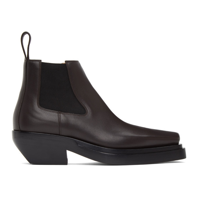 Bottega Veneta Brown BV Lean Chelsea Boots Bottega Veneta