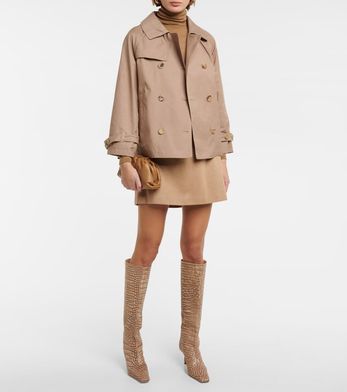 Max Mara - Double-breasted cotton-blend jacket Max Mara